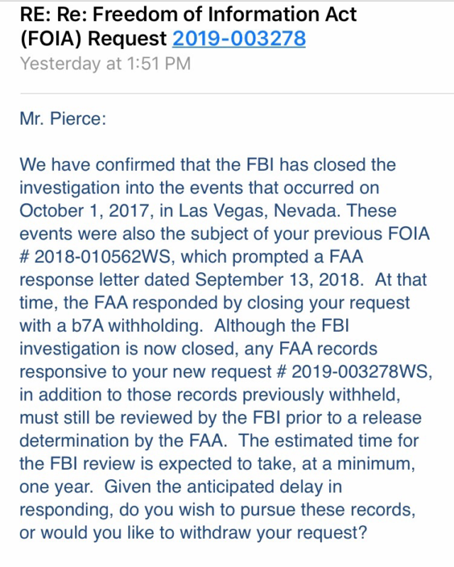 EXCLUSIVE: FBI/FAA Deny AFMG FOIA's on Las Vegas Shooting Again! - The ...