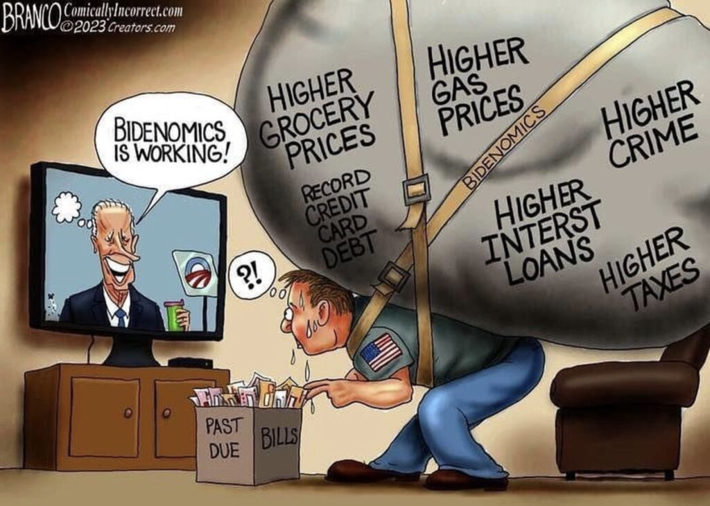 The DC Patriot Cartoon of the Day September 8, 2023: 'Bidenomics is ...