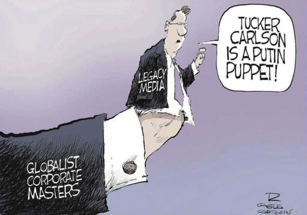 The DC Patriot Cartoon of the Day: 'Tucker Carlson is a Putin Puppet ...